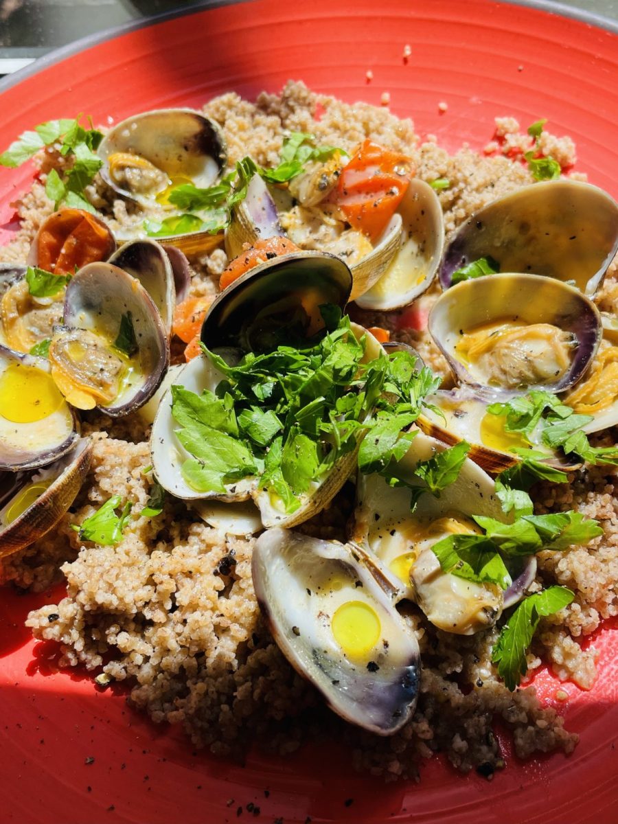 Clams with Couscous – and a surprise ingredient :) – Cook with Ellen in ...